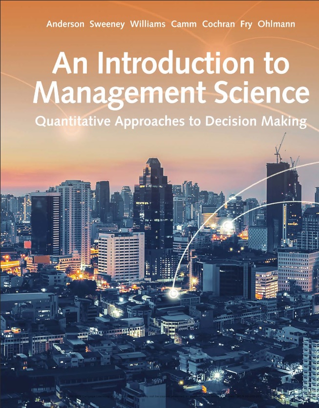 An Introduction to Management Science Quantitative Approach 15th ...