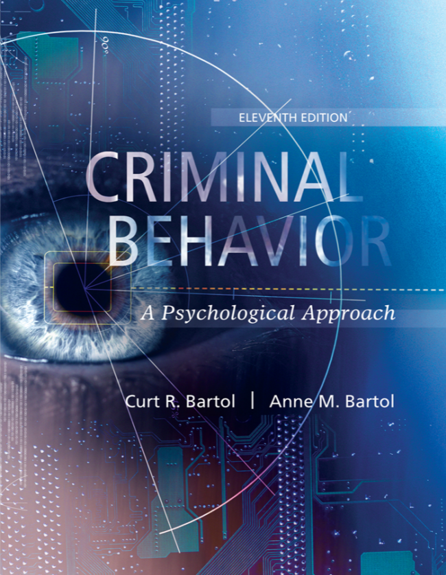 Criminal Behavior: A Psychological Approach 11th Edition (Online Access ...