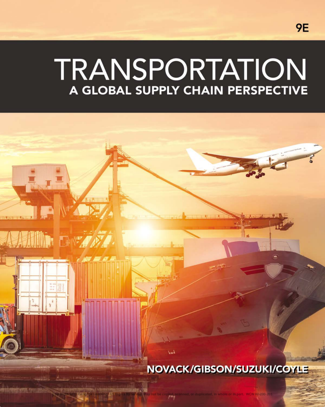 Transportation: A Global Supply Chain Perspective 9th Edition (Online ...