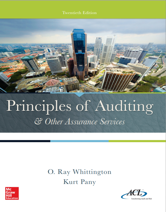 Principles of Auditing & Other Assurance Services 20th Edition (Online ...